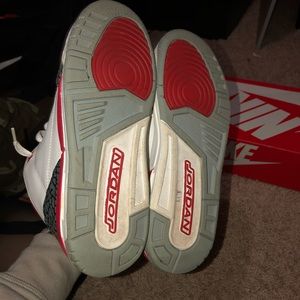 Jordan | Shoes | Fire Red 3s Size 45y | Poshmark